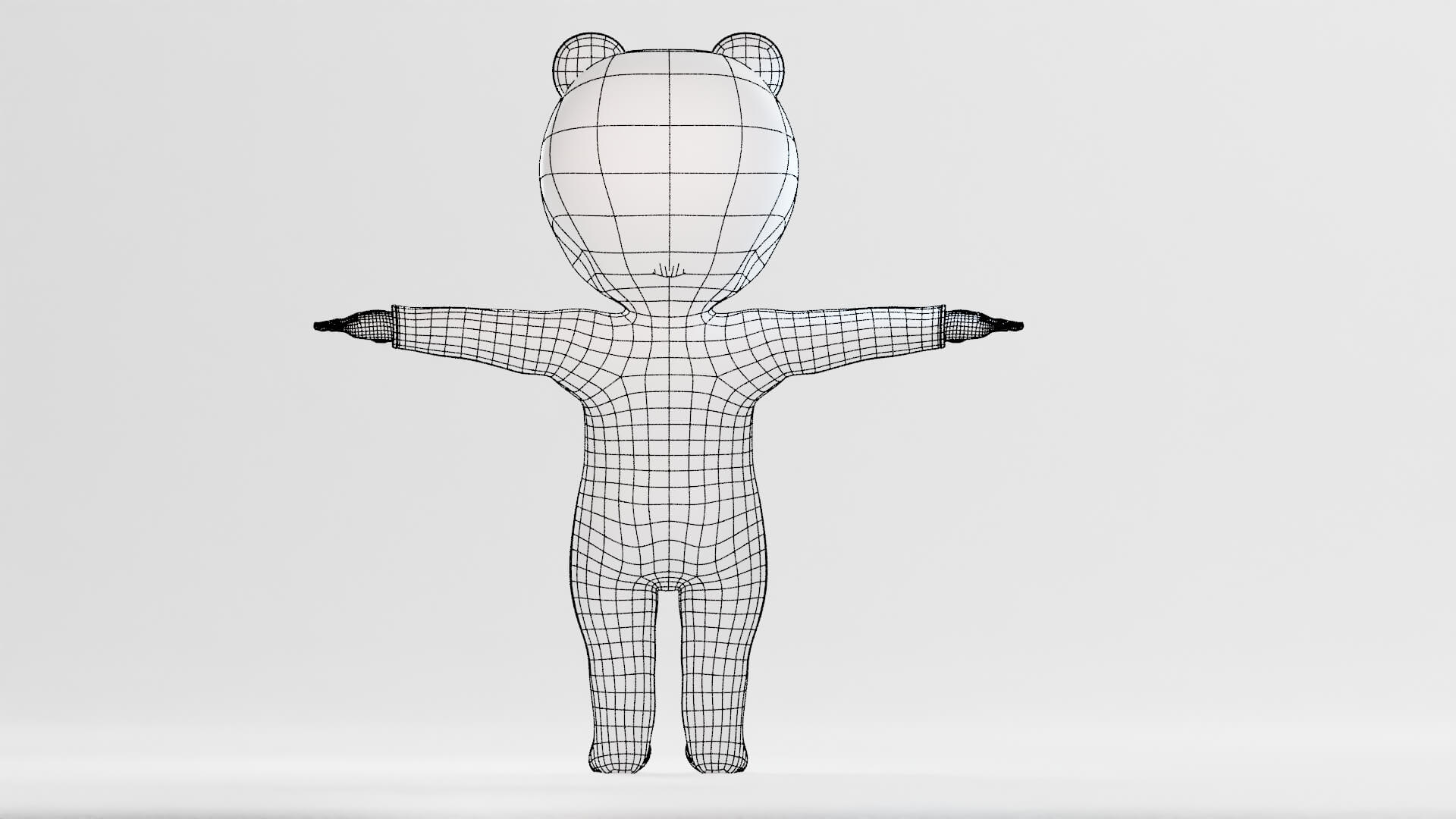 Pixar Style Baby Character Rigged Low Poly 3D Model by giyas3dartist