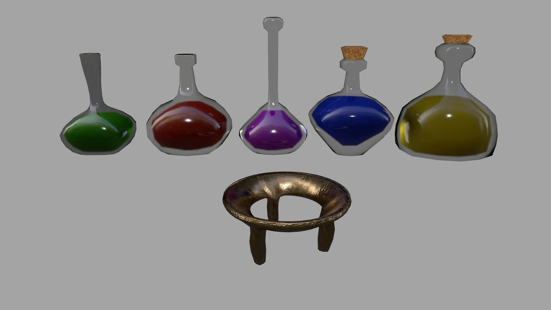 Alchemy Set - 3D Model by Gizem Dilara Tek