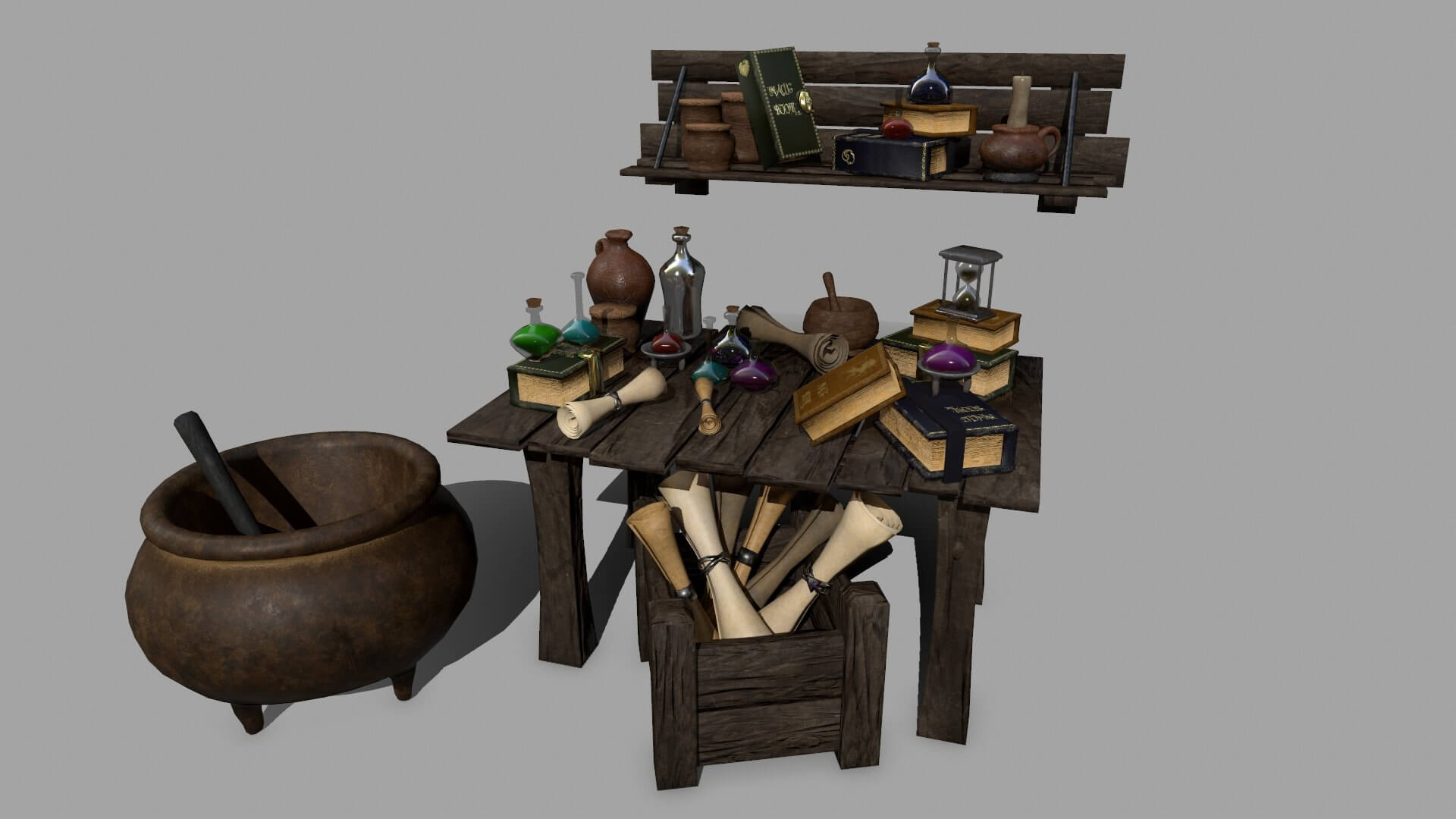 Alchemy Set - 3D Model by Gizem Dilara Tek