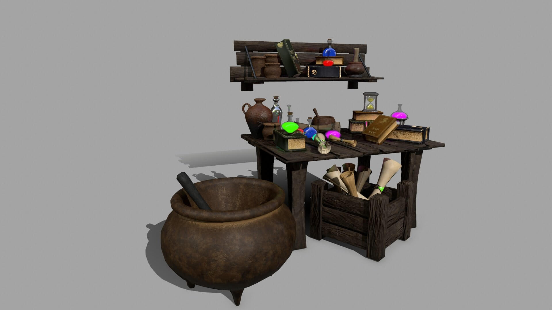 Alchemy Set - 3D Model by Gizem Dilara Tek