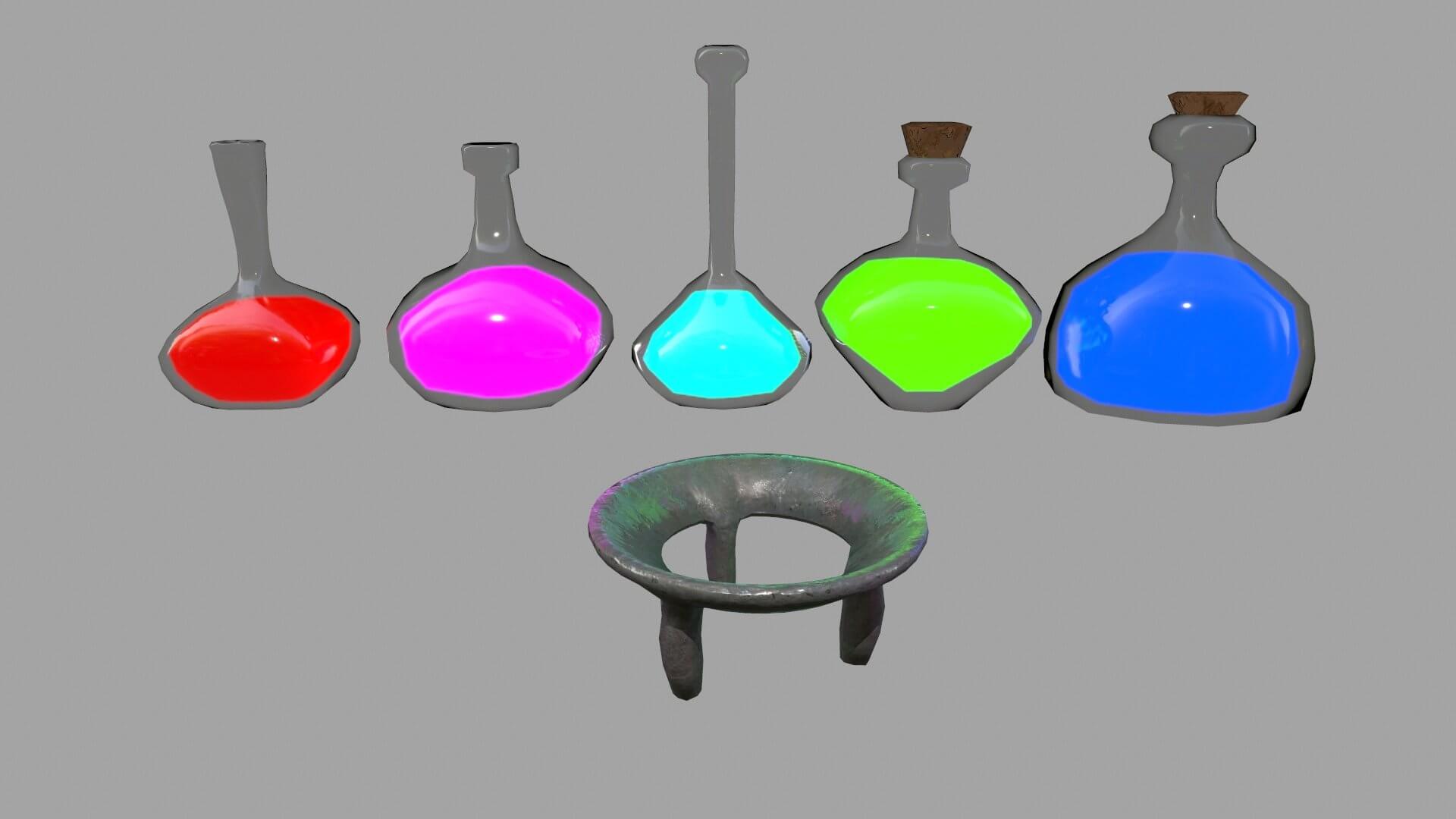 Alchemy Set - 3D Model by Gizem Dilara Tek