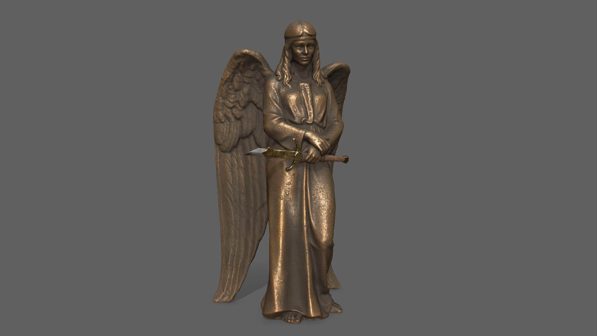 Angel Statue - 3D Model by Gizem Dilara Tek