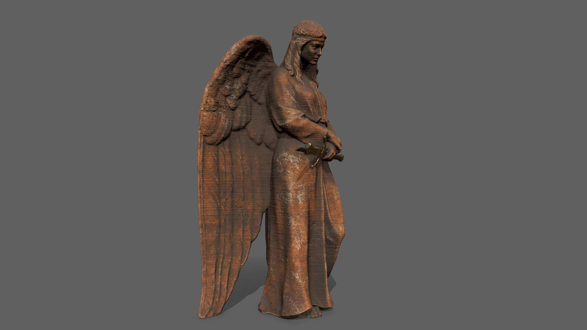 Angel Statue - 3D Model by Gizem Dilara Tek