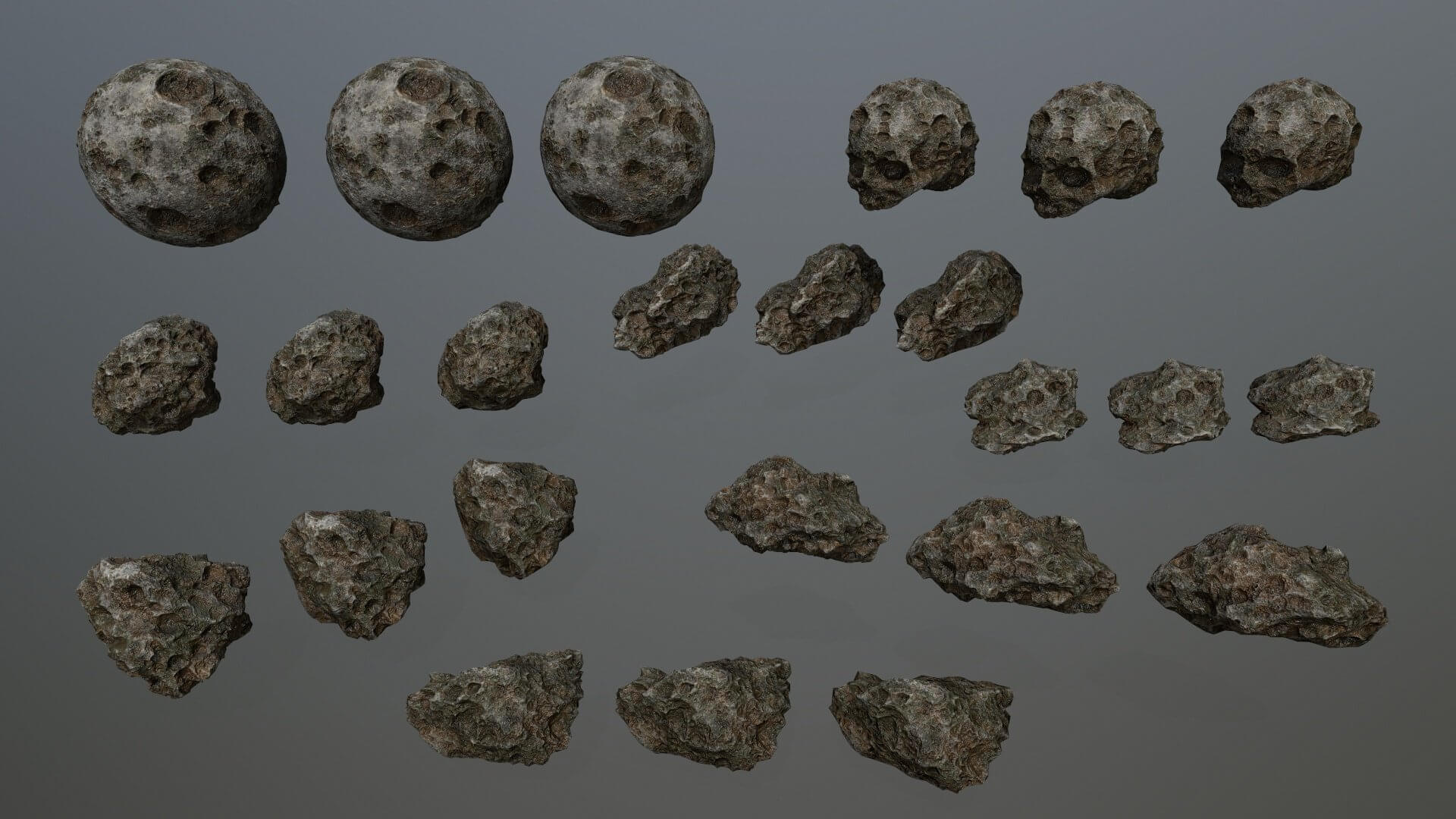 Asteroid Set - 3D Model by Gizem Dilara Tek