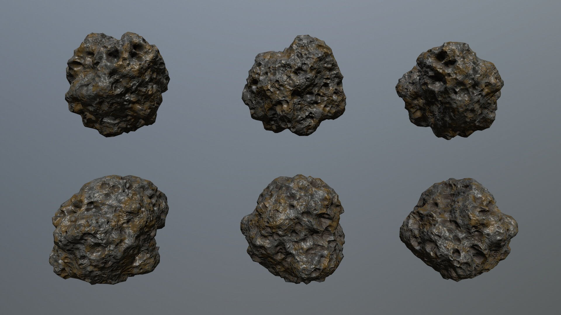 Asteroid Set - 3D Model by Gizem Dilara Tek