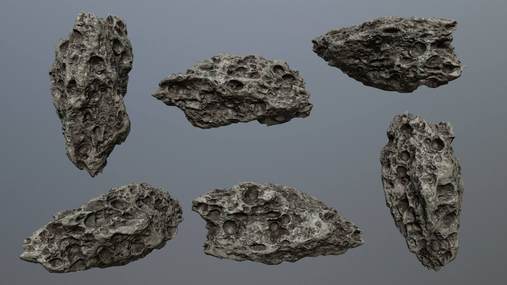 Asteroid Set - 3D Model by Gizem Dilara Tek