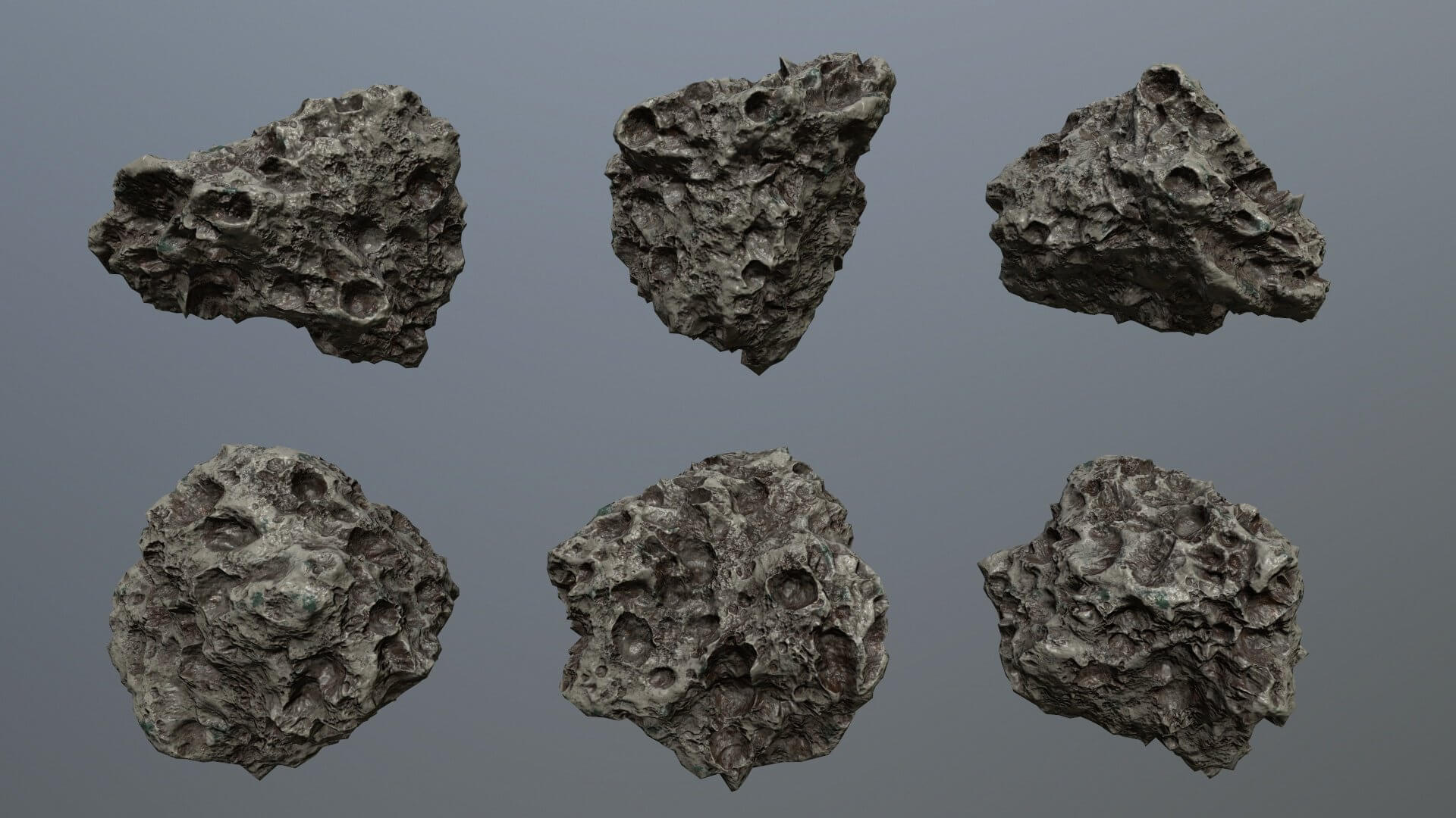 Asteroid Set - 3D Model by Gizem Dilara Tek