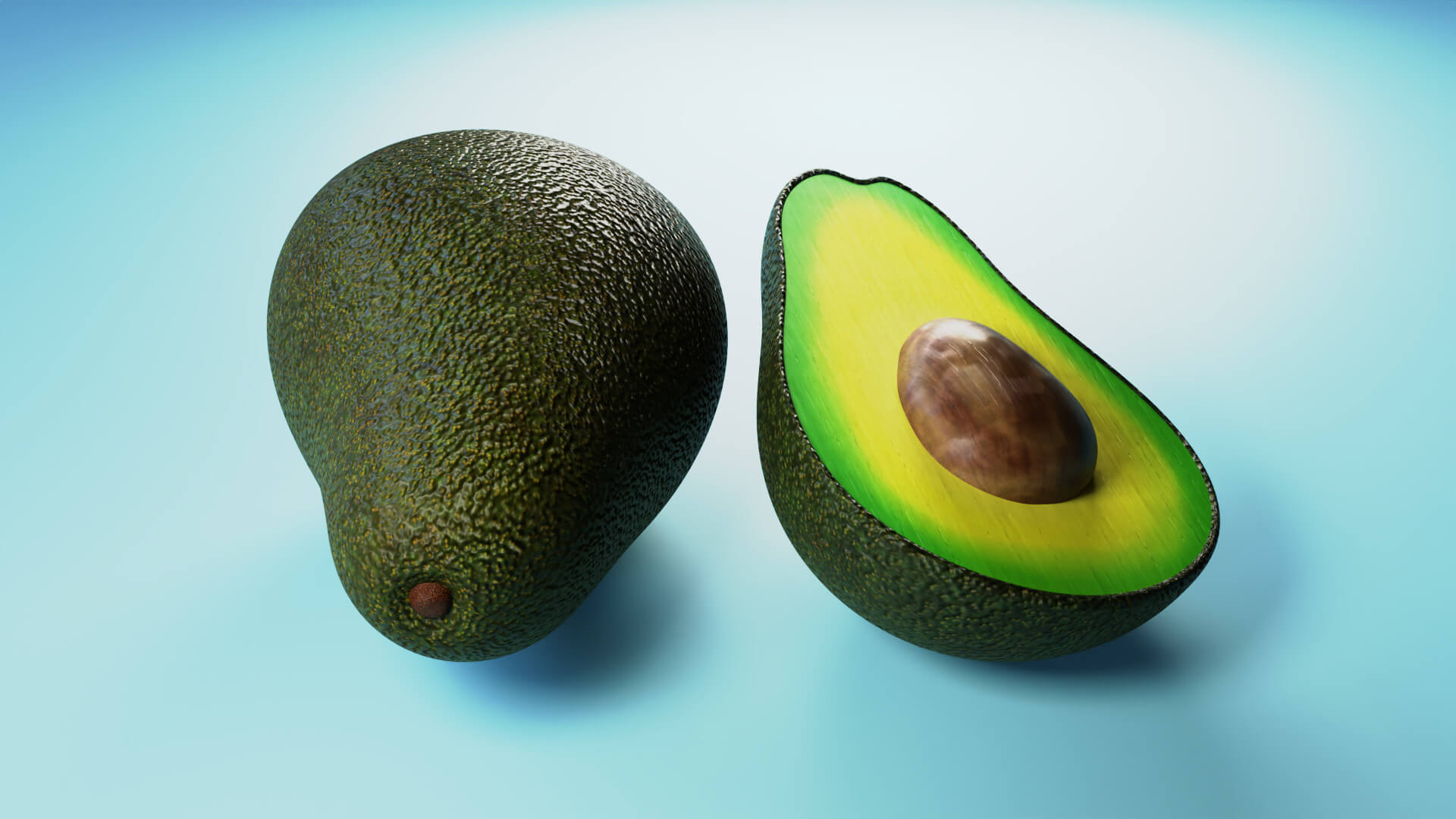 Avocado - 3D Model by Gizem Dilara Tek
