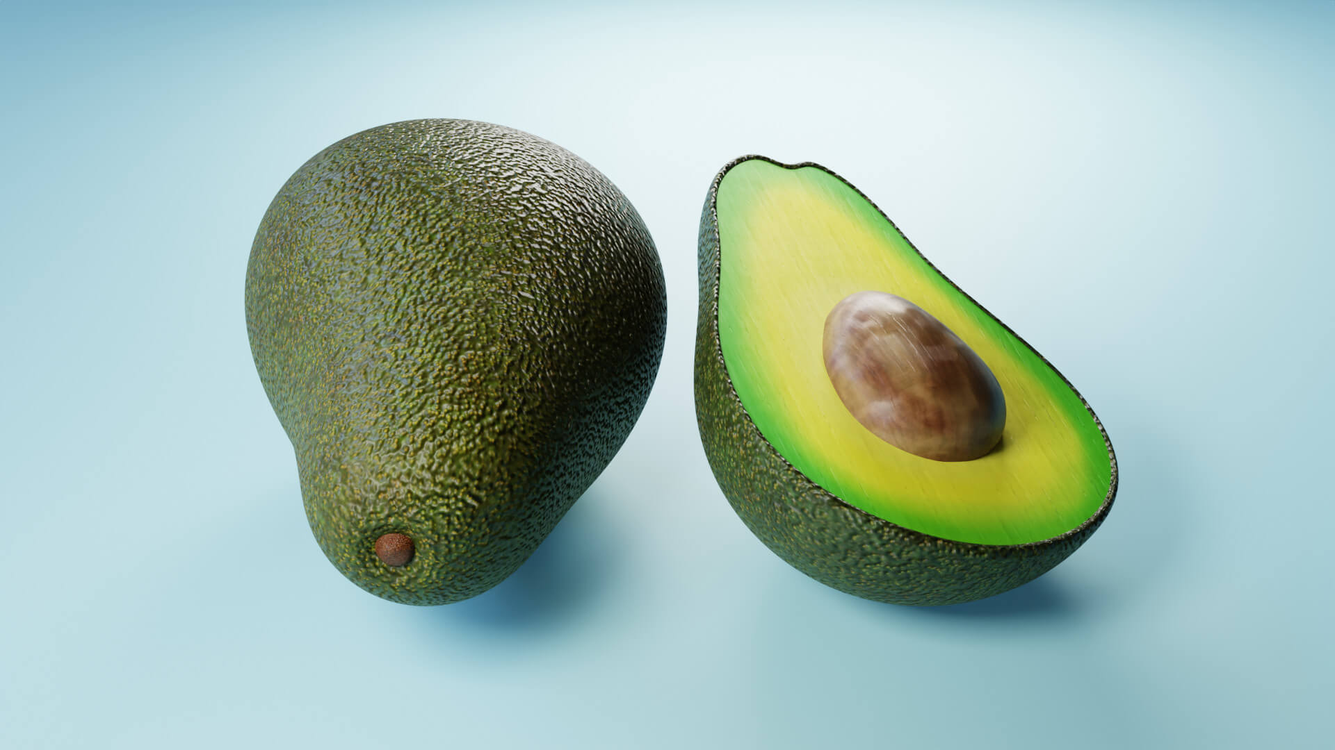 Avocado - 3D Model by Gizem Dilara Tek