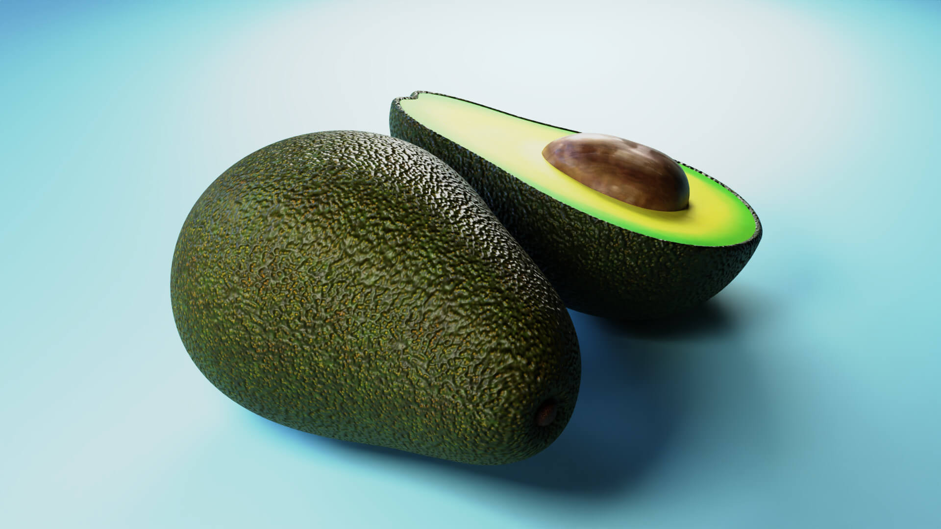 Avocado - 3D Model by Gizem Dilara Tek