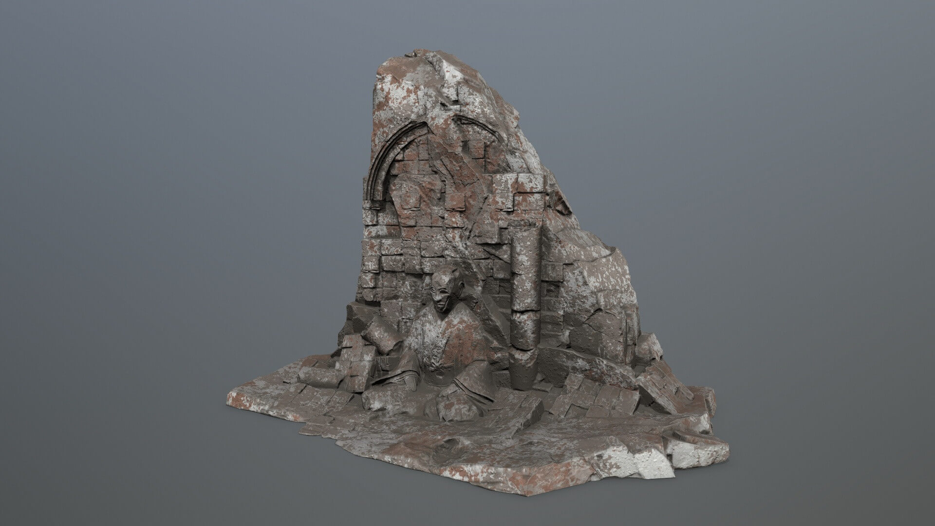 Buddha Rock - 3D Model by Gizem Dilara Tek