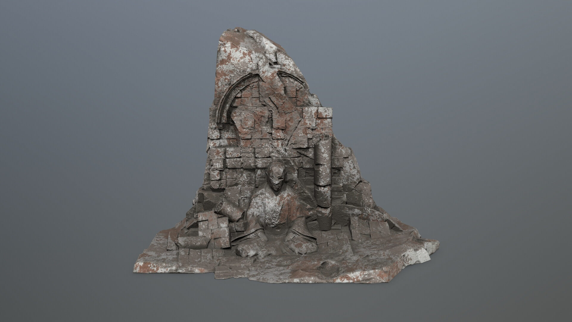 Buddha Rock - 3D Model by Gizem Dilara Tek