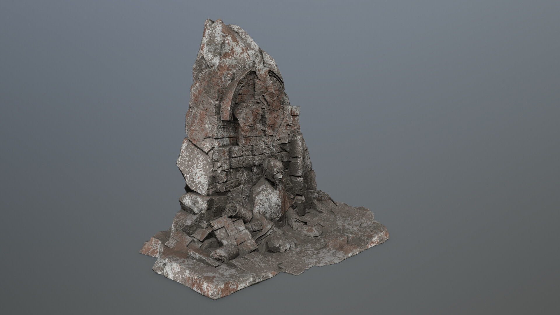 Buddha Rock - 3D Model by Gizem Dilara Tek