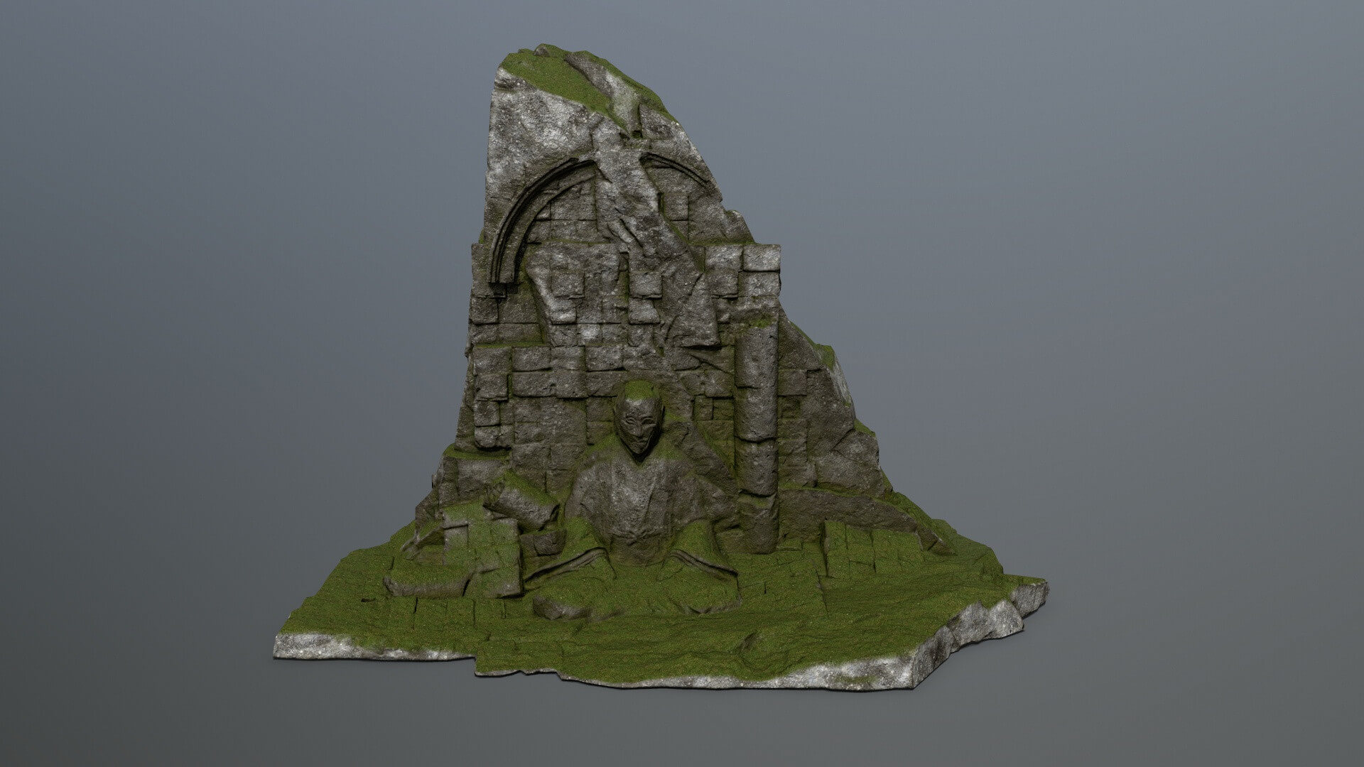 Buddha Rock - 3D Model by Gizem Dilara Tek