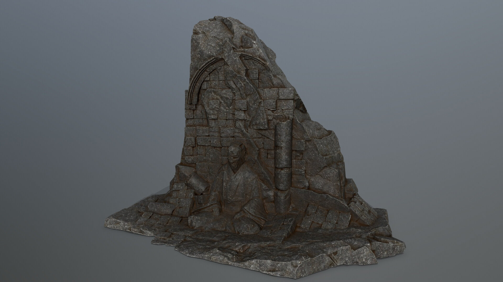 Buddha Rock - 3D Model by Gizem Dilara Tek
