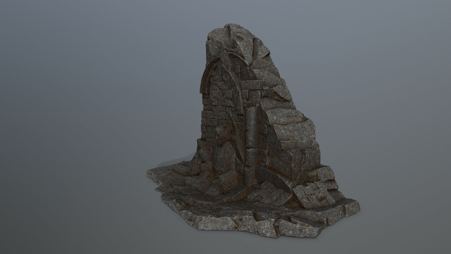 Buddha Rock - 3D Model by Gizem Dilara Tek