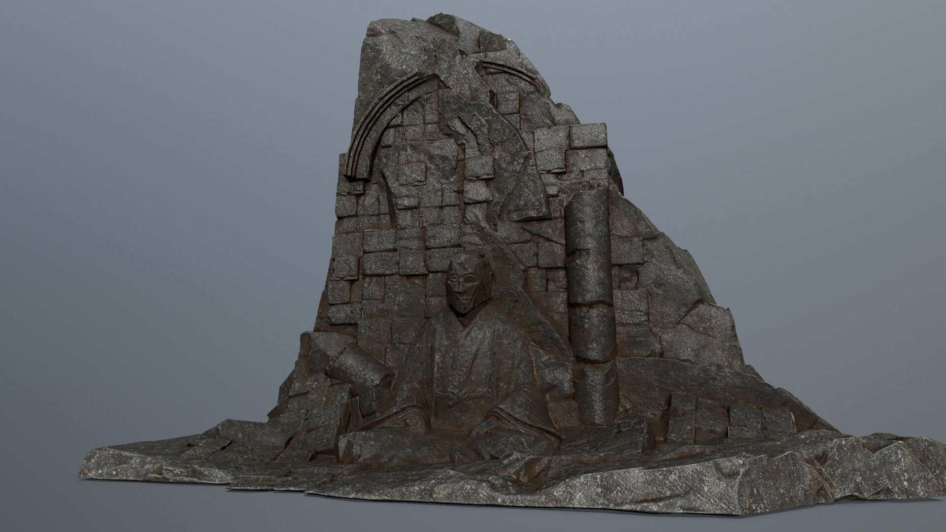 Buddha Rock - 3D Model by Gizem Dilara Tek