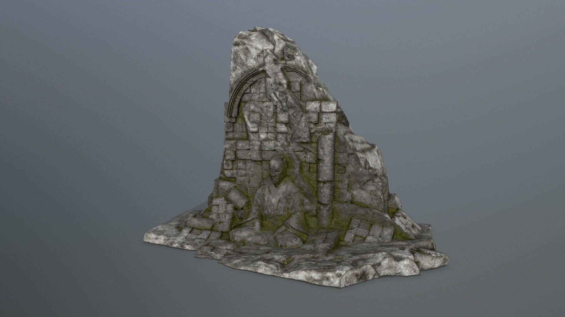 Buddha Rock - 3D Model by Gizem Dilara Tek