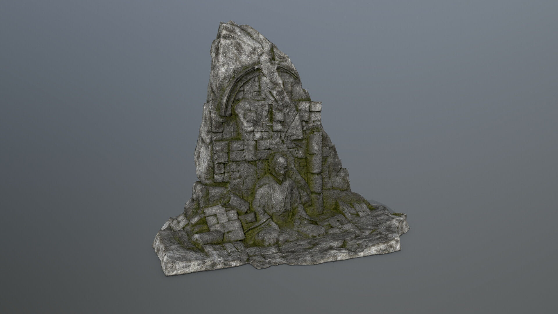 Buddha Rock - 3D Model by Gizem Dilara Tek