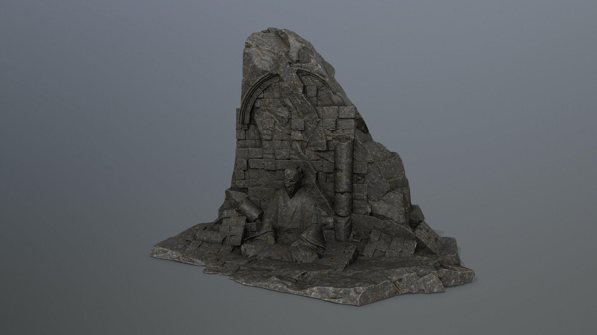 Buddha Rock - 3D Model by Gizem Dilara Tek