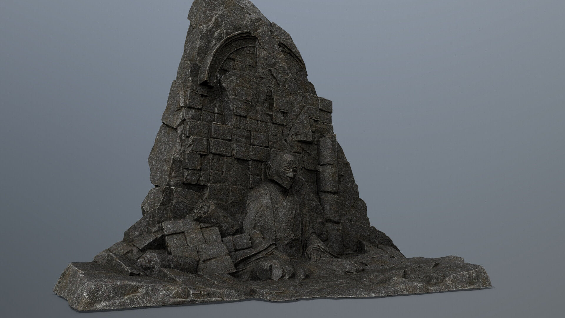 Buddha Rock - 3D Model by Gizem Dilara Tek