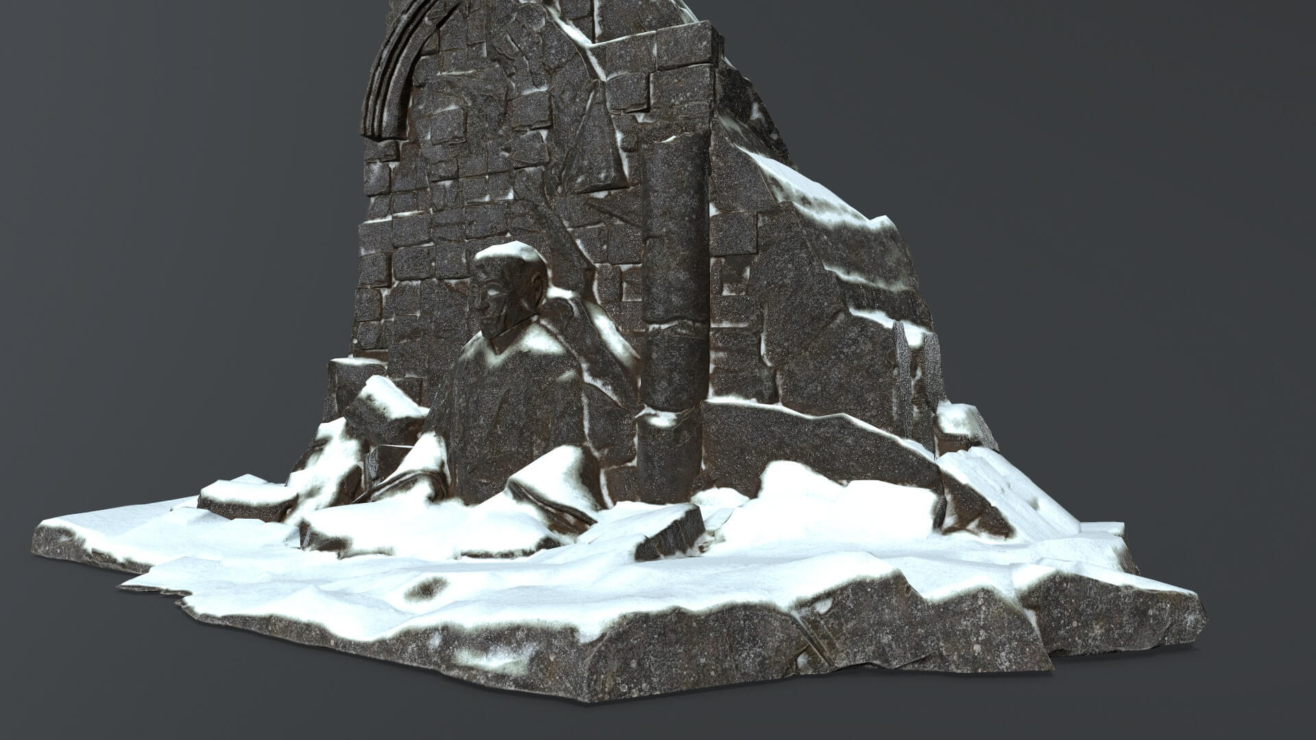 Buddha Rock - 3D Model by Gizem Dilara Tek