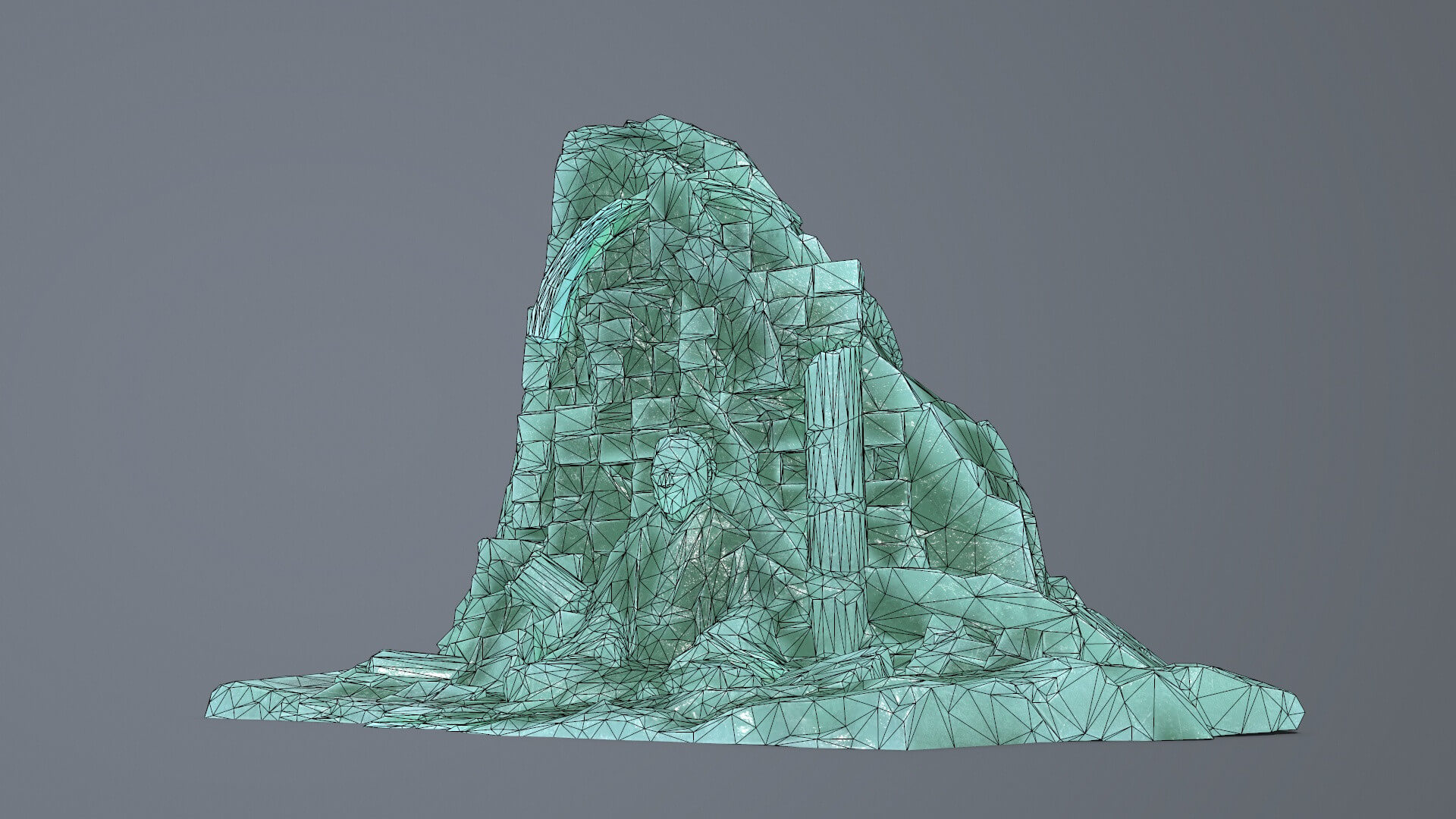 Buddha Rock - 3D Model by Gizem Dilara Tek