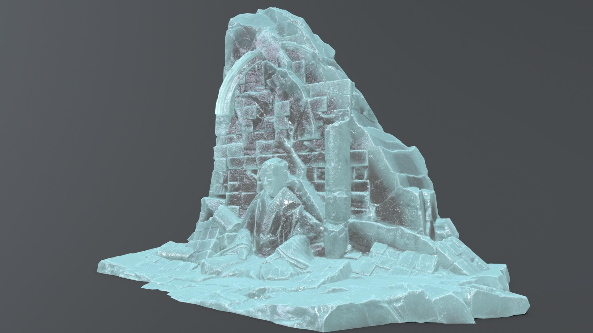 Buddha Rock - 3D Model by Gizem Dilara Tek