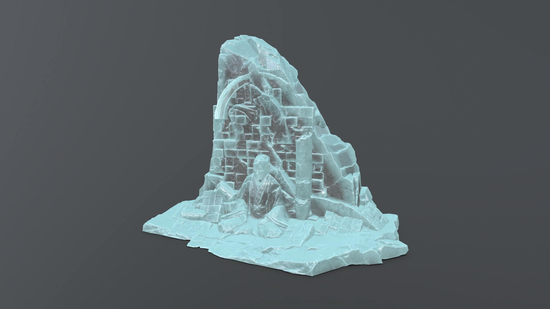 Buddha Rock - 3D Model by Gizem Dilara Tek