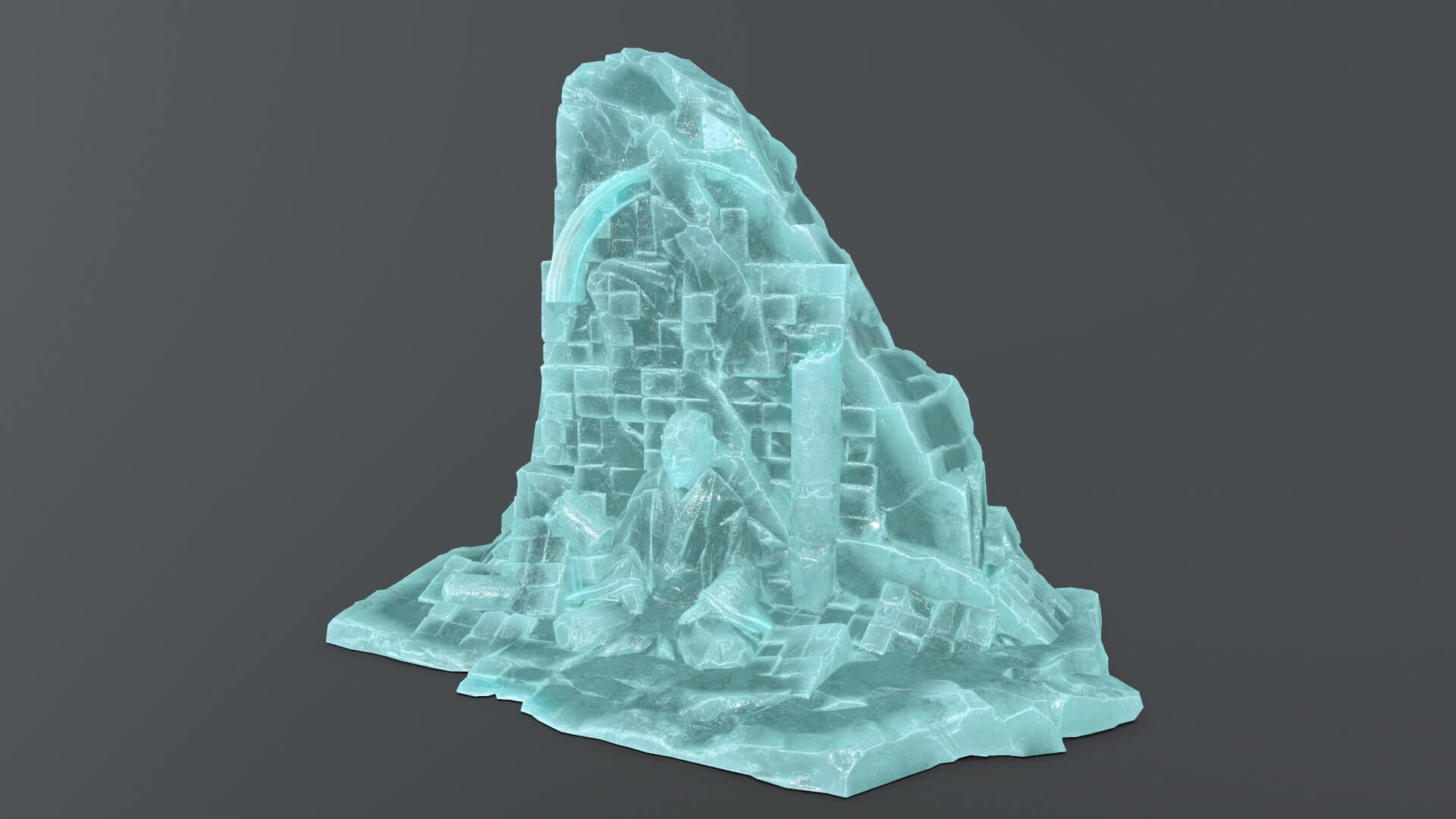 Buddha Rock - 3D Model by Gizem Dilara Tek