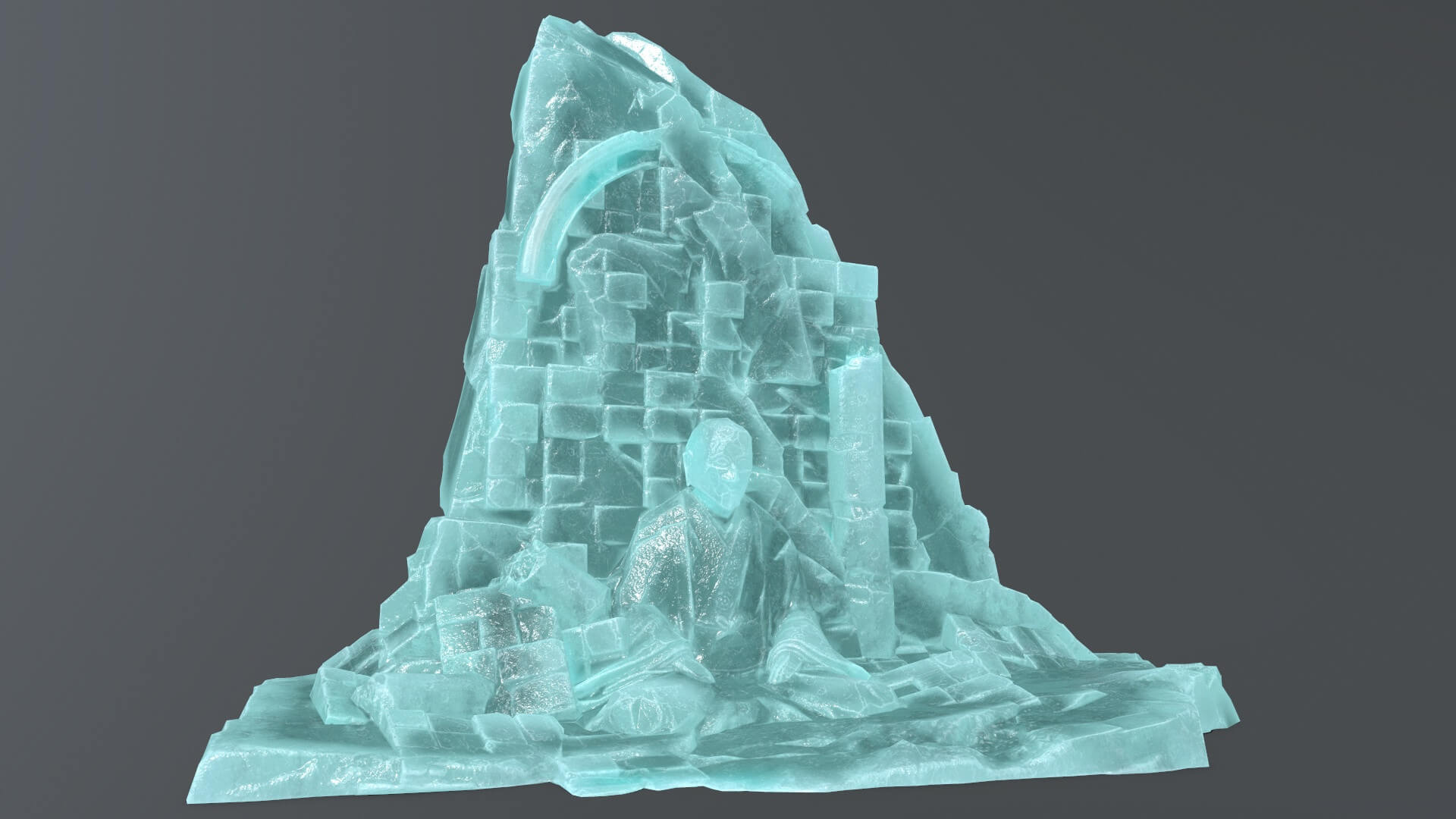 Buddha Rock - 3D Model by Gizem Dilara Tek