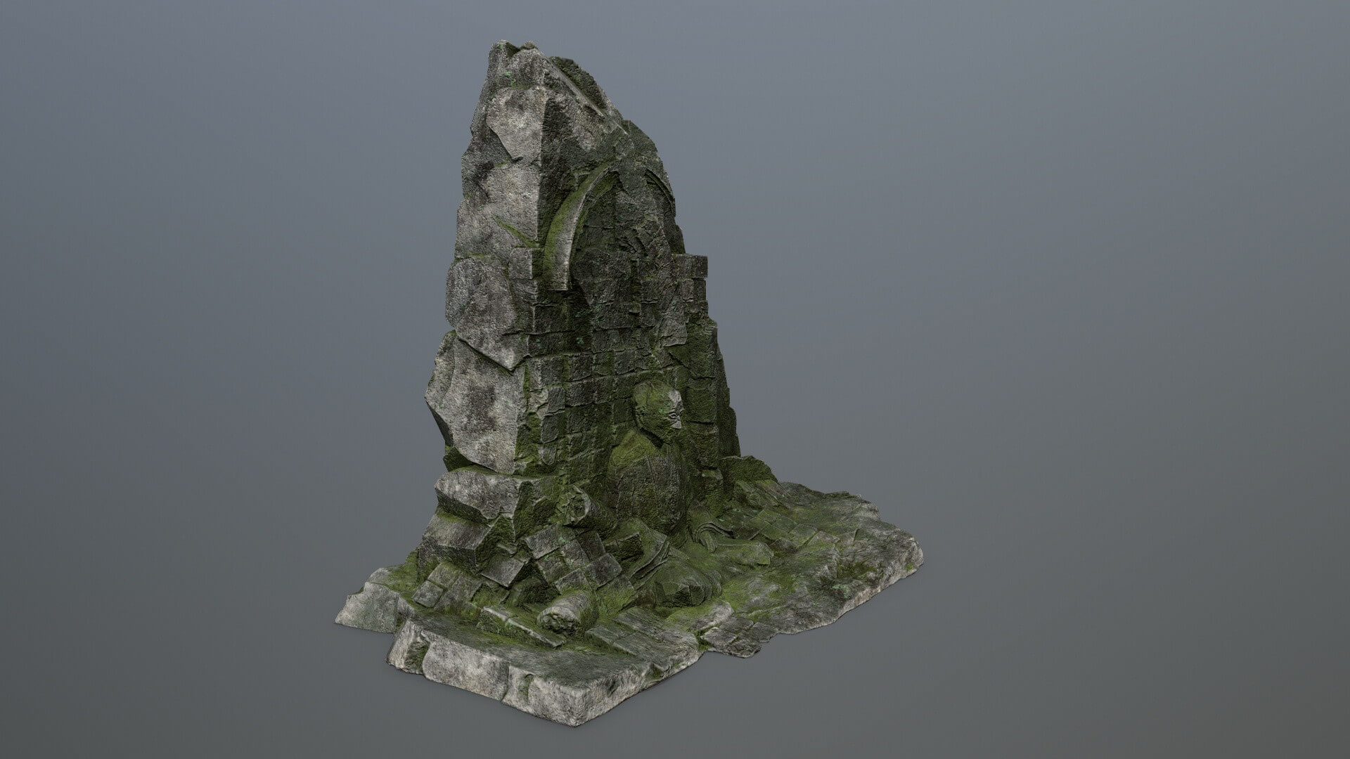 Buddha Rock - 3D Model by Gizem Dilara Tek