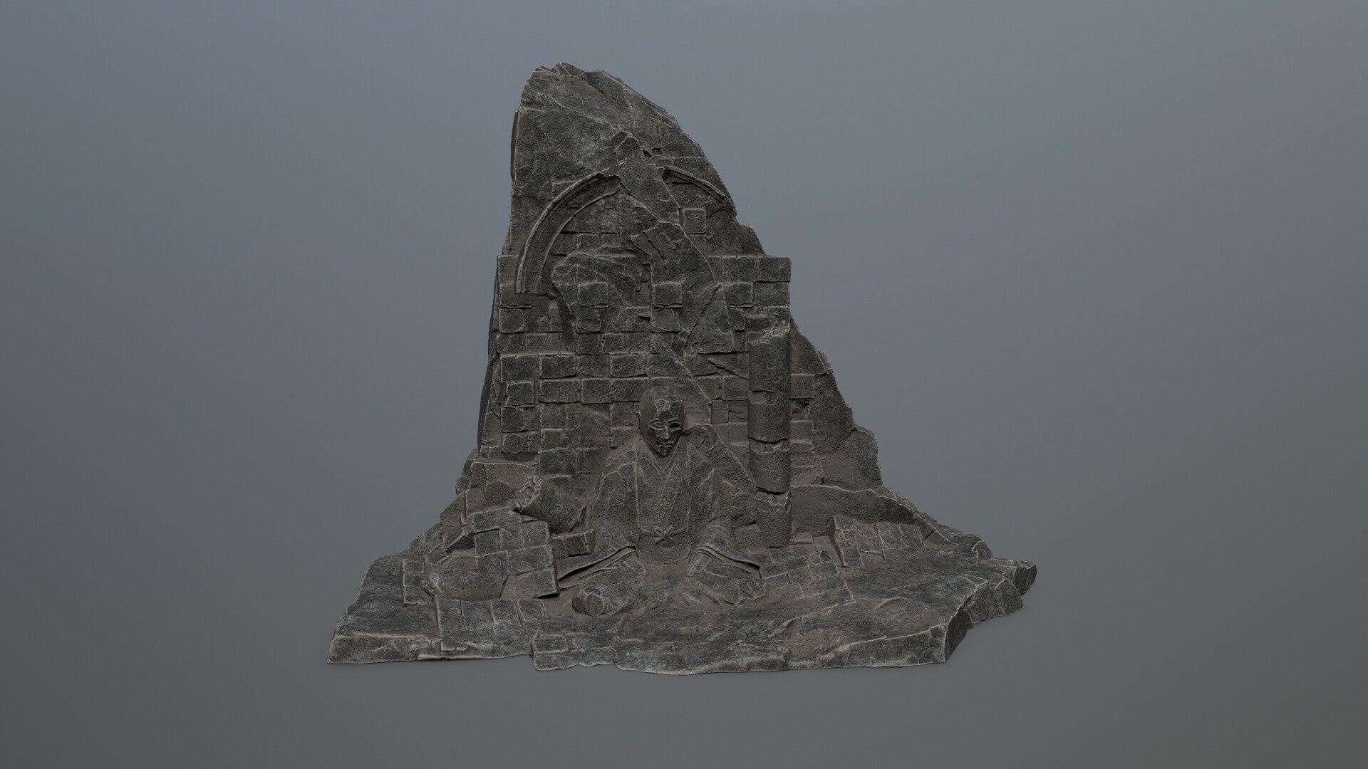 Buddha Rock - 3D Model by Gizem Dilara Tek
