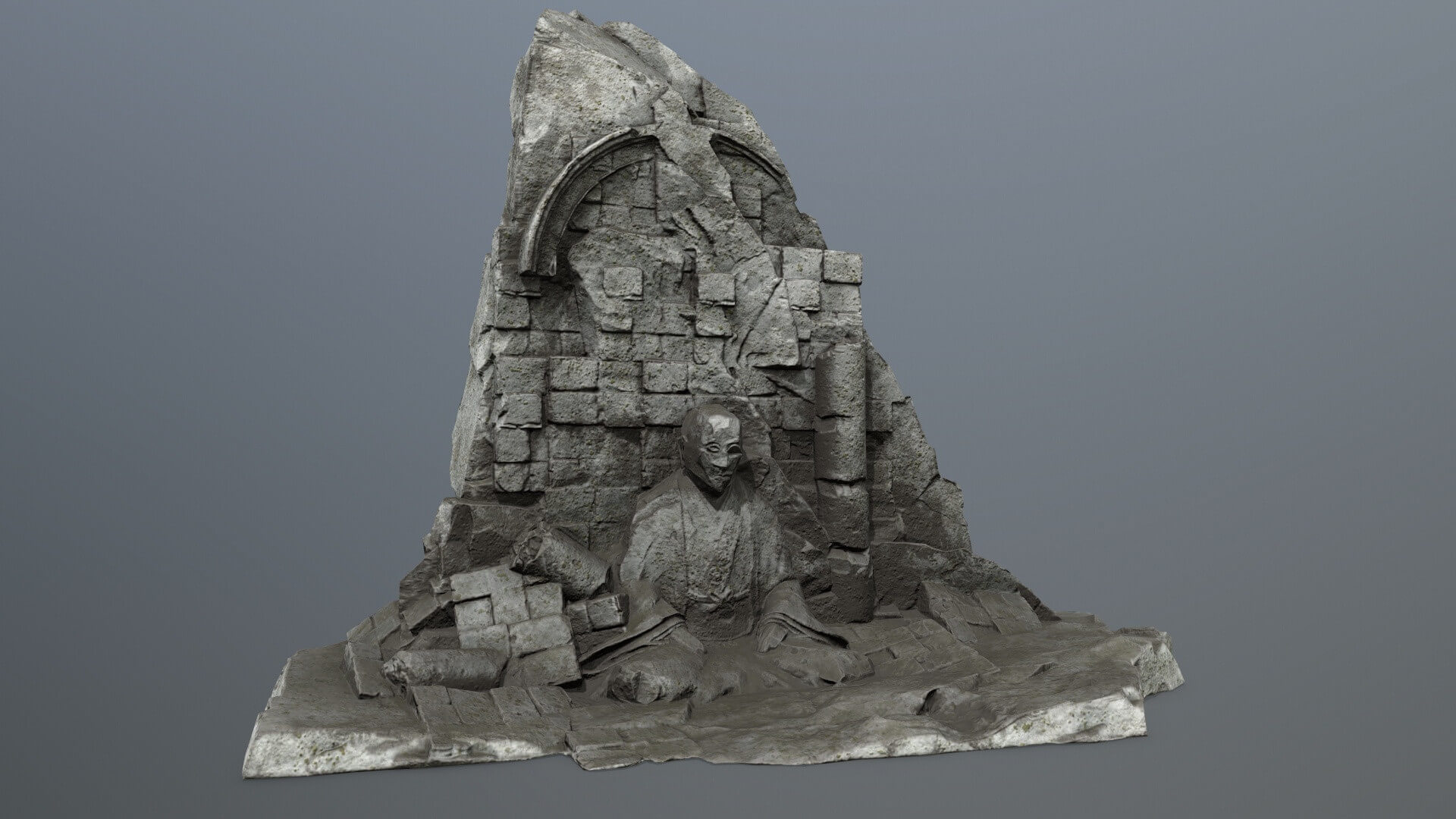 Buddha Rock - 3D Model by Gizem Dilara Tek