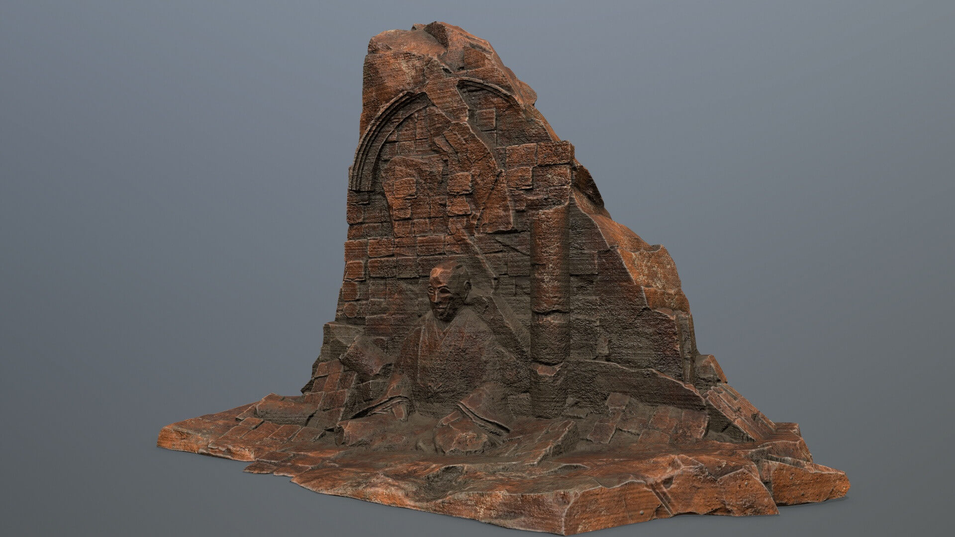 Buddha Rock - 3D Model by Gizem Dilara Tek