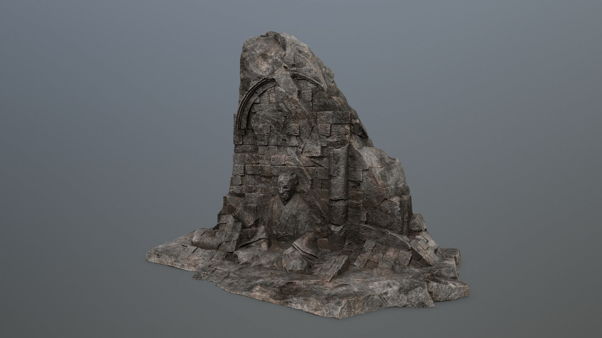 Buddha Rock - 3D Model by Gizem Dilara Tek