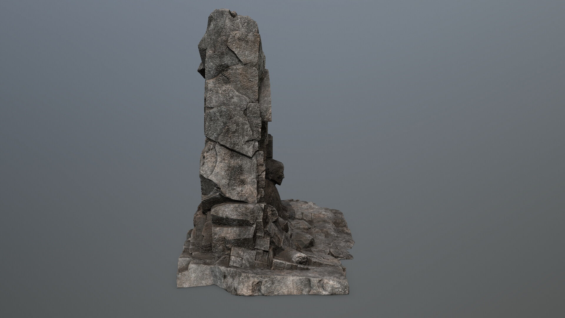 Buddha Rock - 3D Model by Gizem Dilara Tek