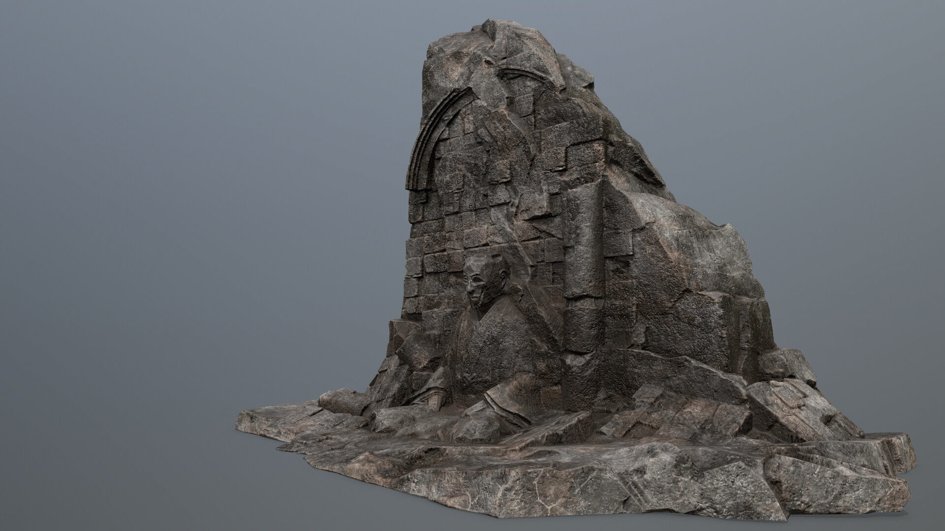 Buddha Rock - 3D Model by Gizem Dilara Tek