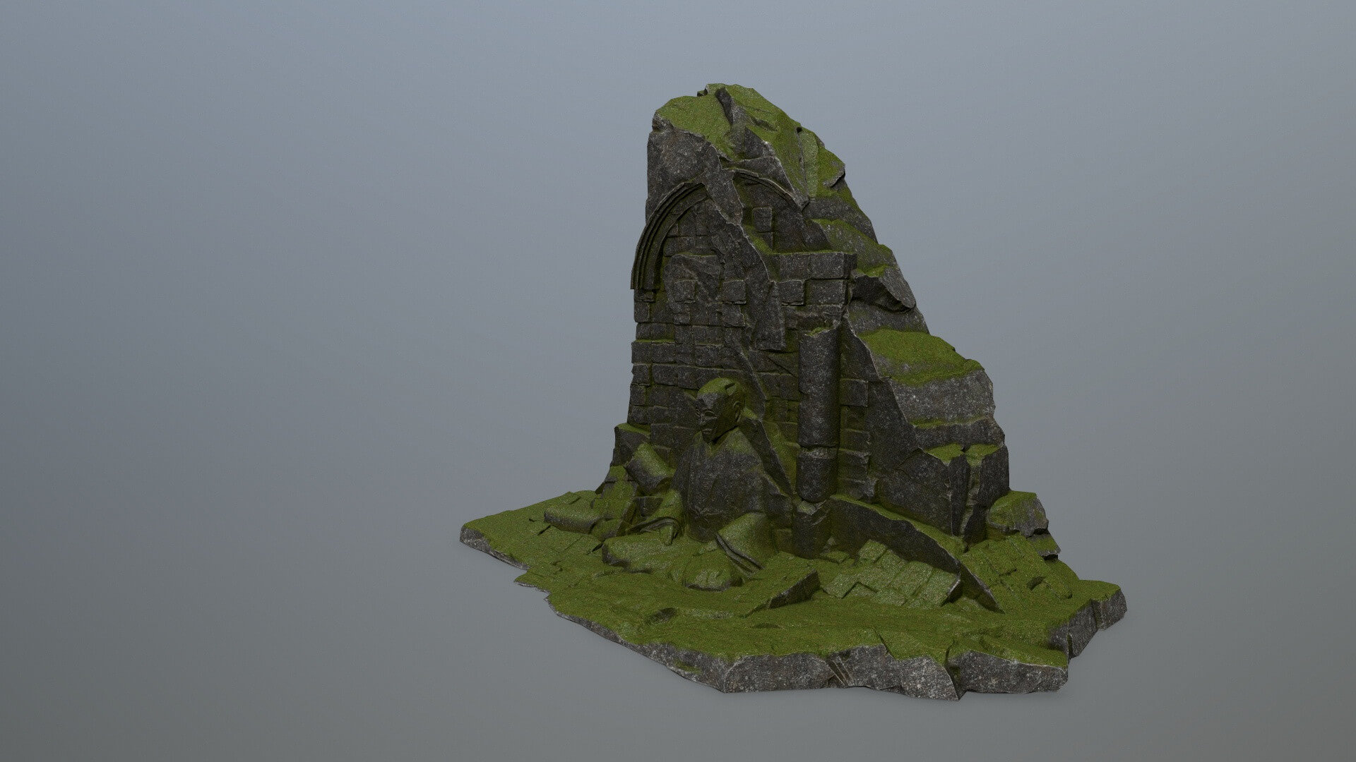 Buddha Rock - 3D Model by Gizem Dilara Tek