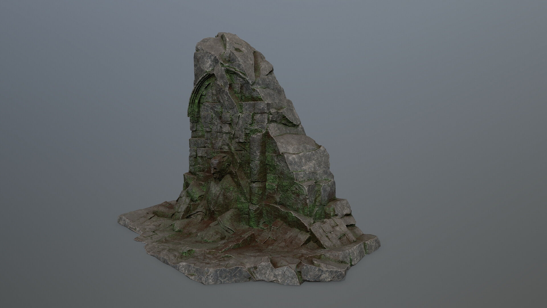 Buddha Rock - 3D Model by Gizem Dilara Tek