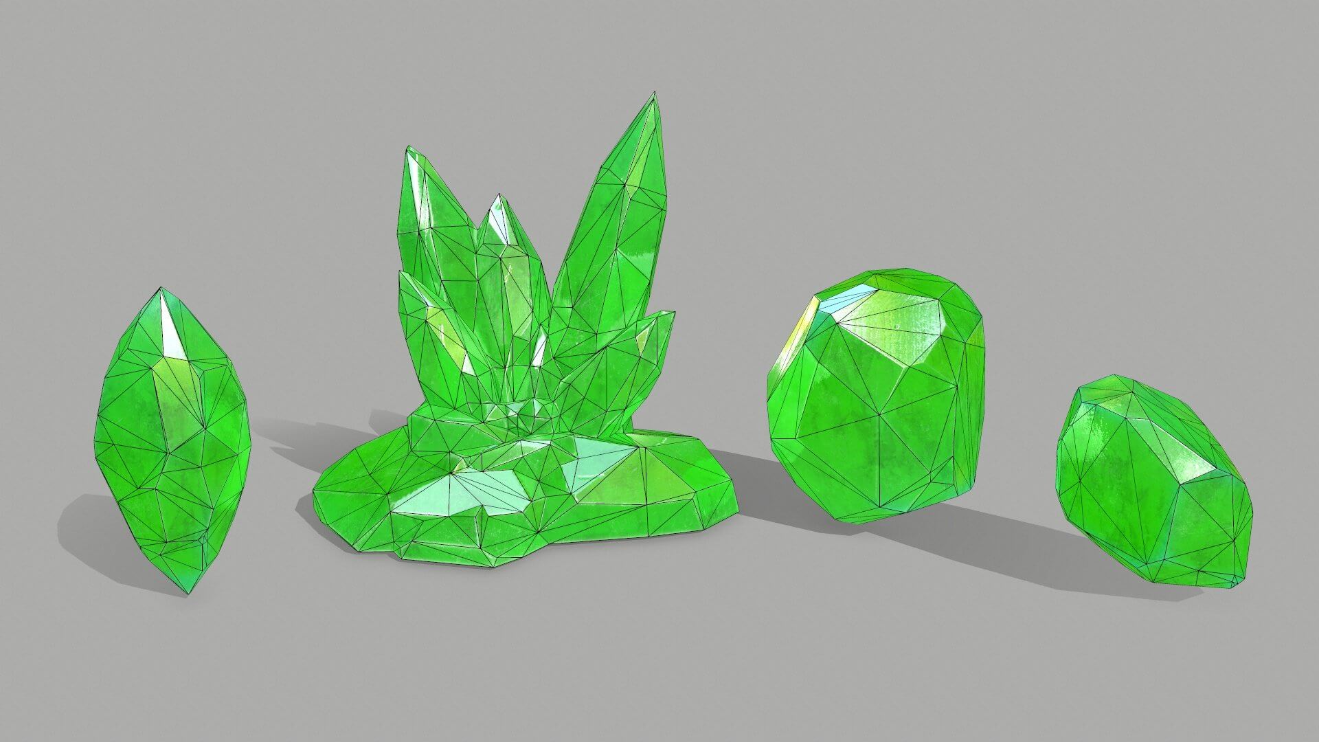 Crystal Set - 3D Model by Gizem Dilara Tek