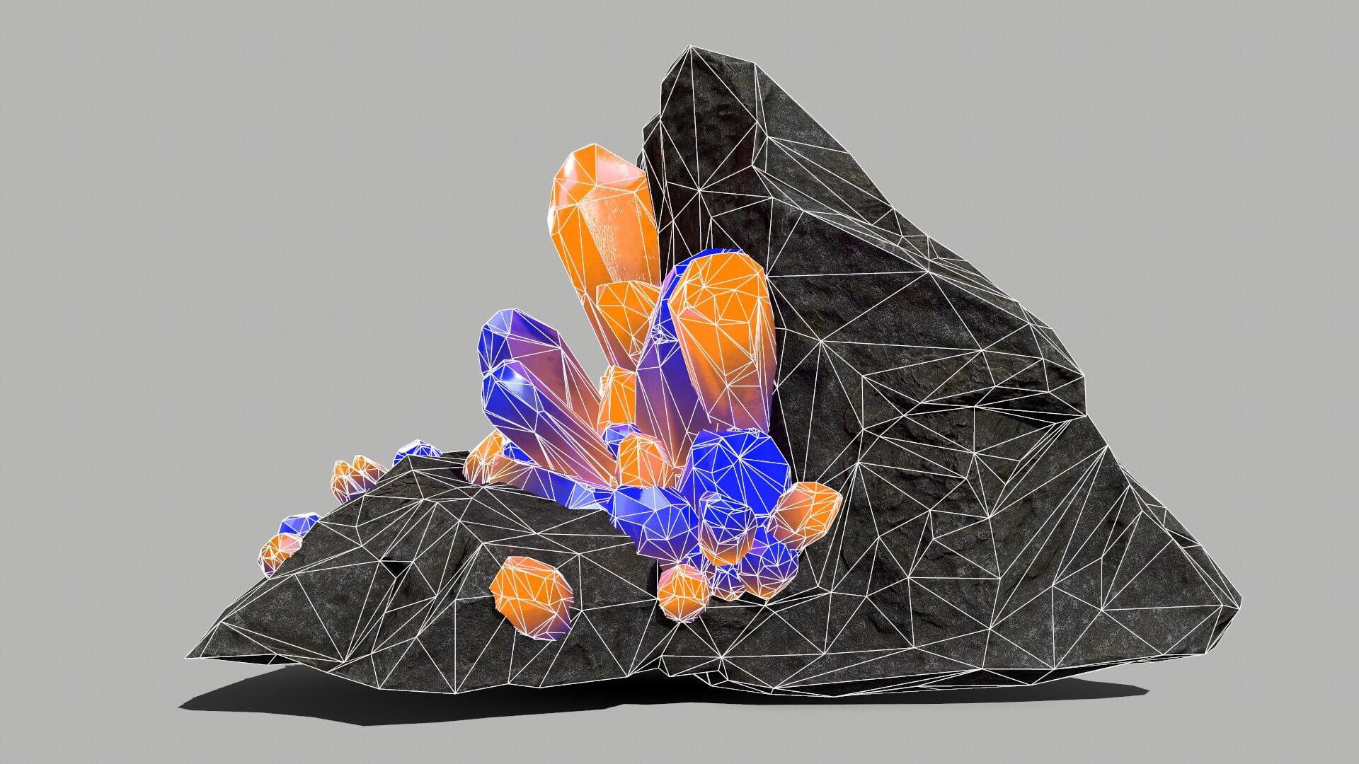 Crystal Set - 3D Model by Gizem Dilara Tek