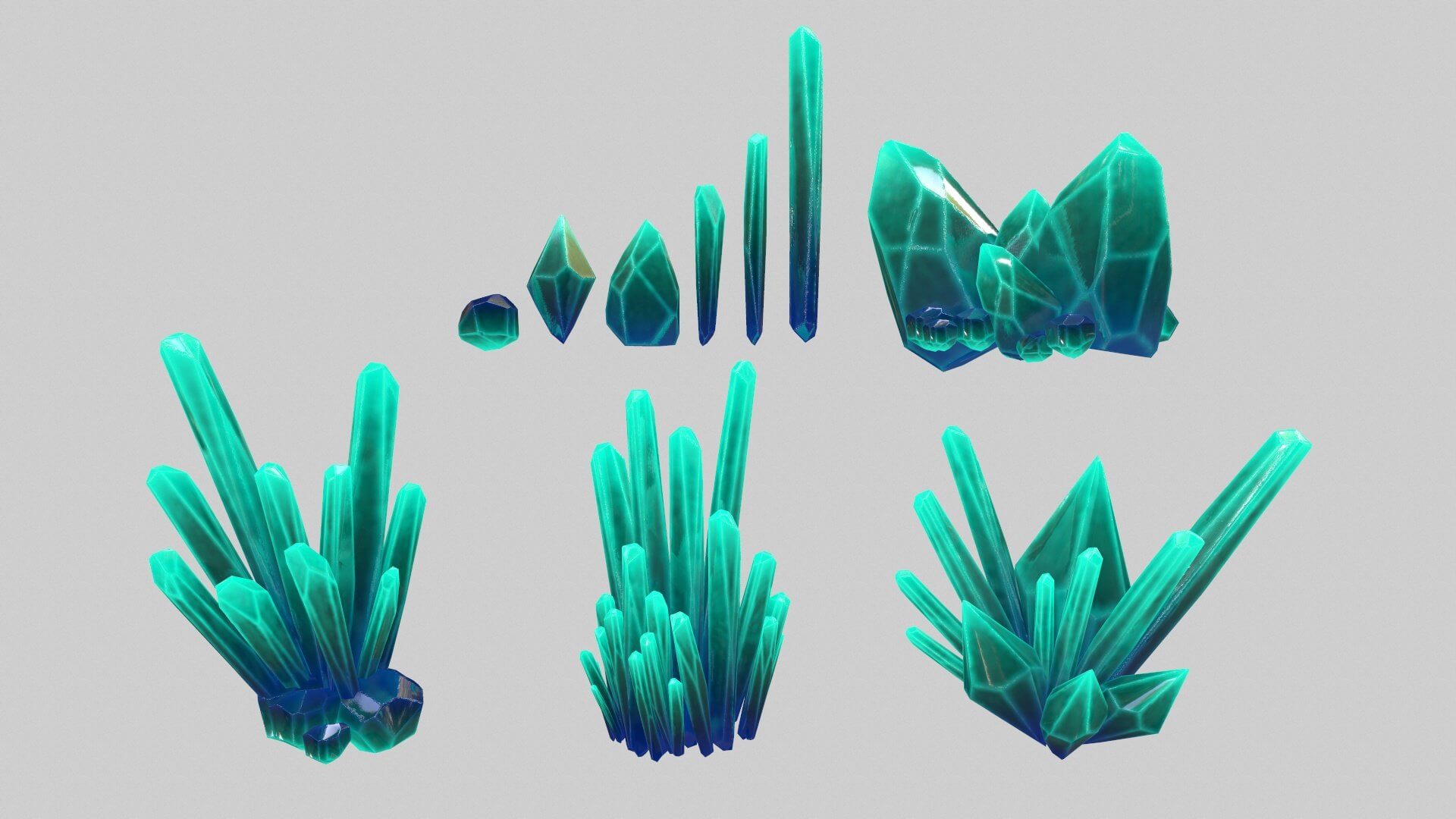 Crystal Set - 3D Model by Gizem Dilara Tek