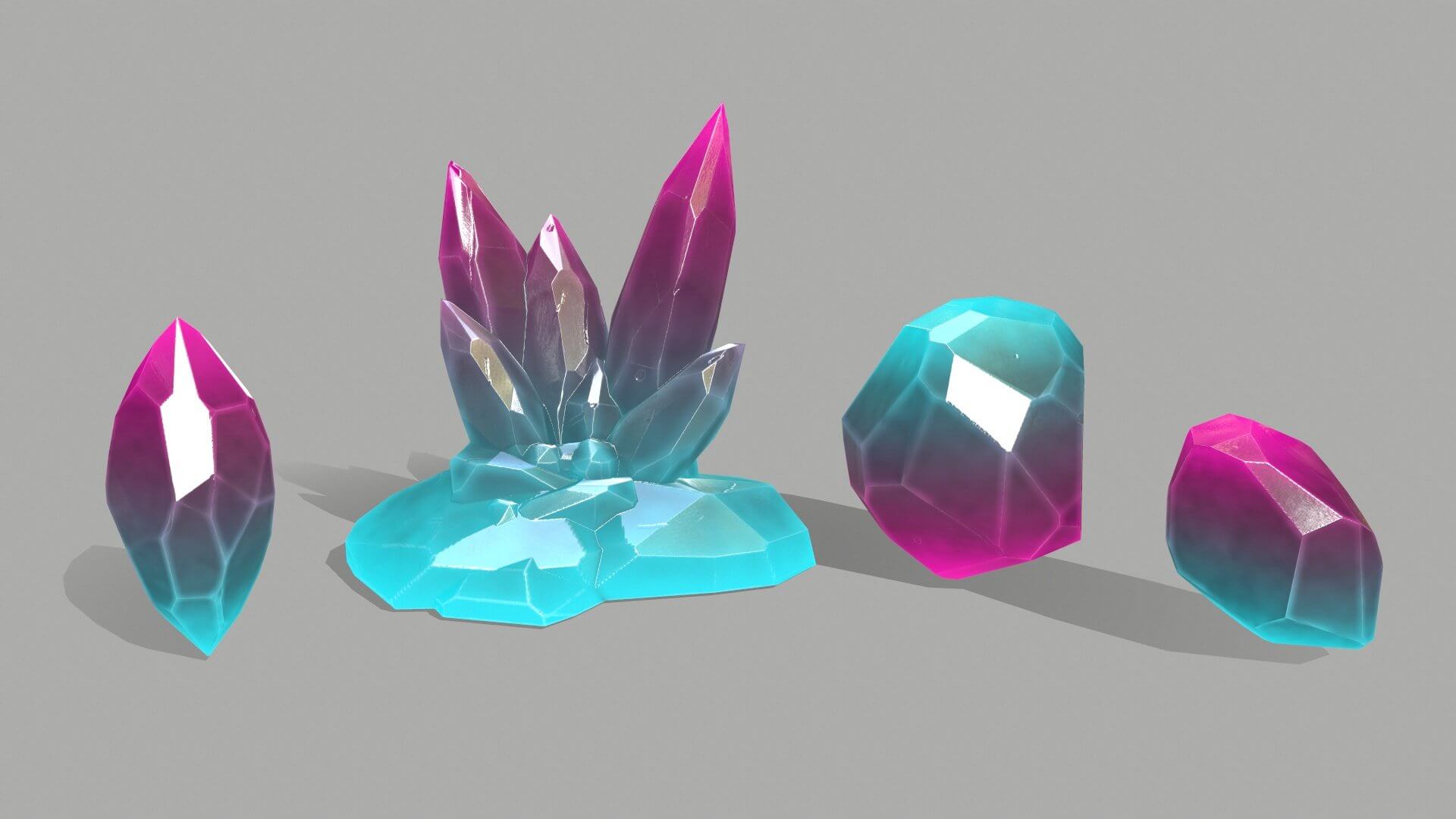 Crystal Set - 3D Model by Gizem Dilara Tek