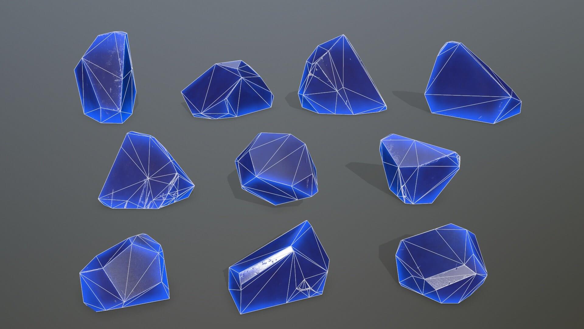 Crystal Set - 3D Model by Gizem Dilara Tek