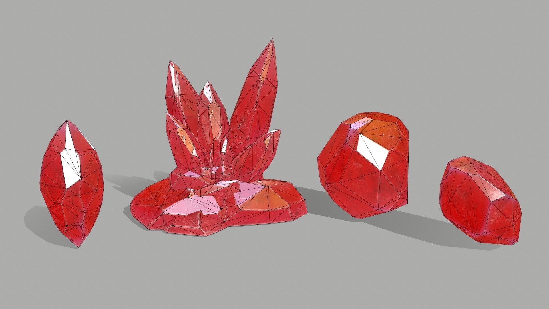 Crystal Set - 3D Model by Gizem Dilara Tek