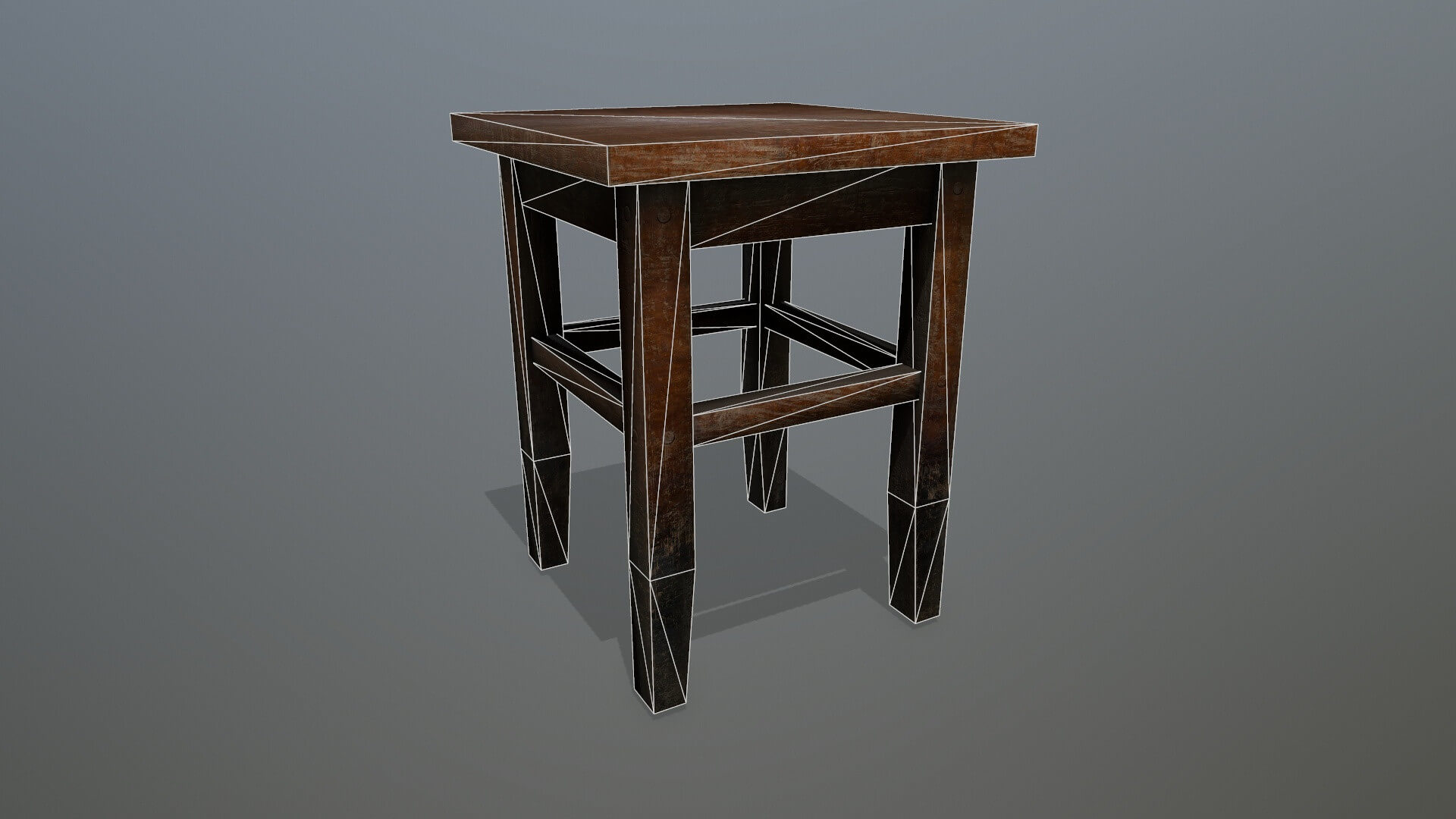 Footstool - 3D Model by Gizem Dilara Tek
