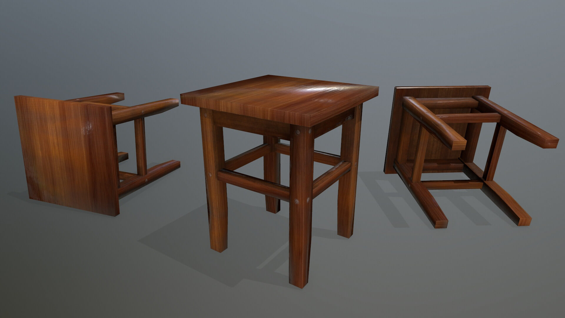 Footstool - 3D Model by Gizem Dilara Tek