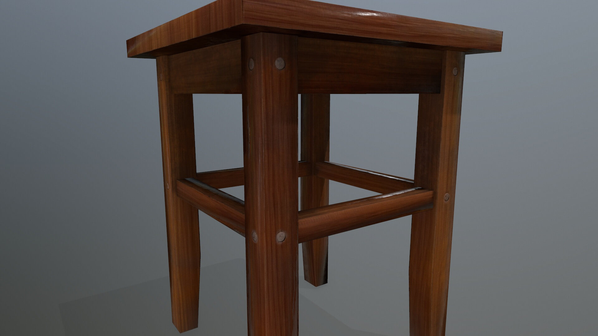 Footstool - 3D Model by Gizem Dilara Tek