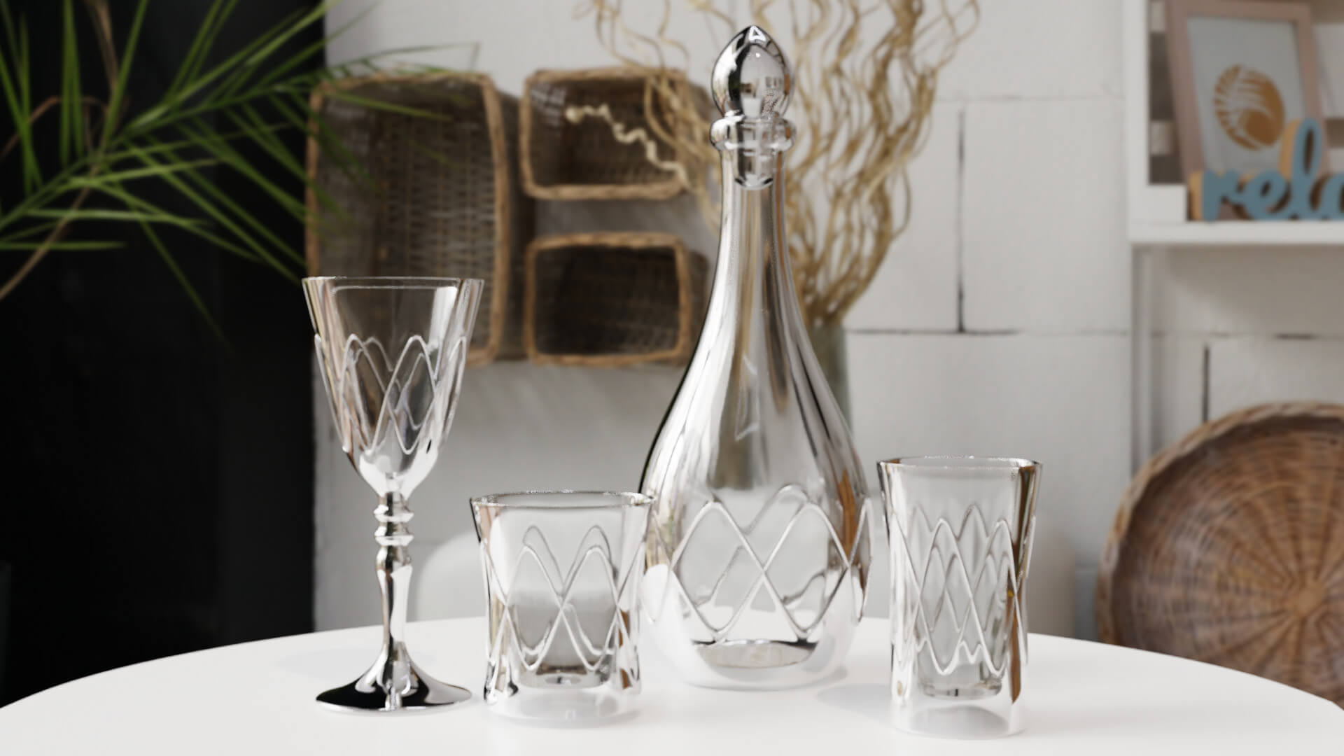 Glass Set - 3D Model by Gizem Dilara Tek